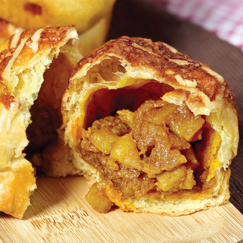 Cheese Curry Potato Sourdough Pillow Bun | Yookybites Fresh Bread ...