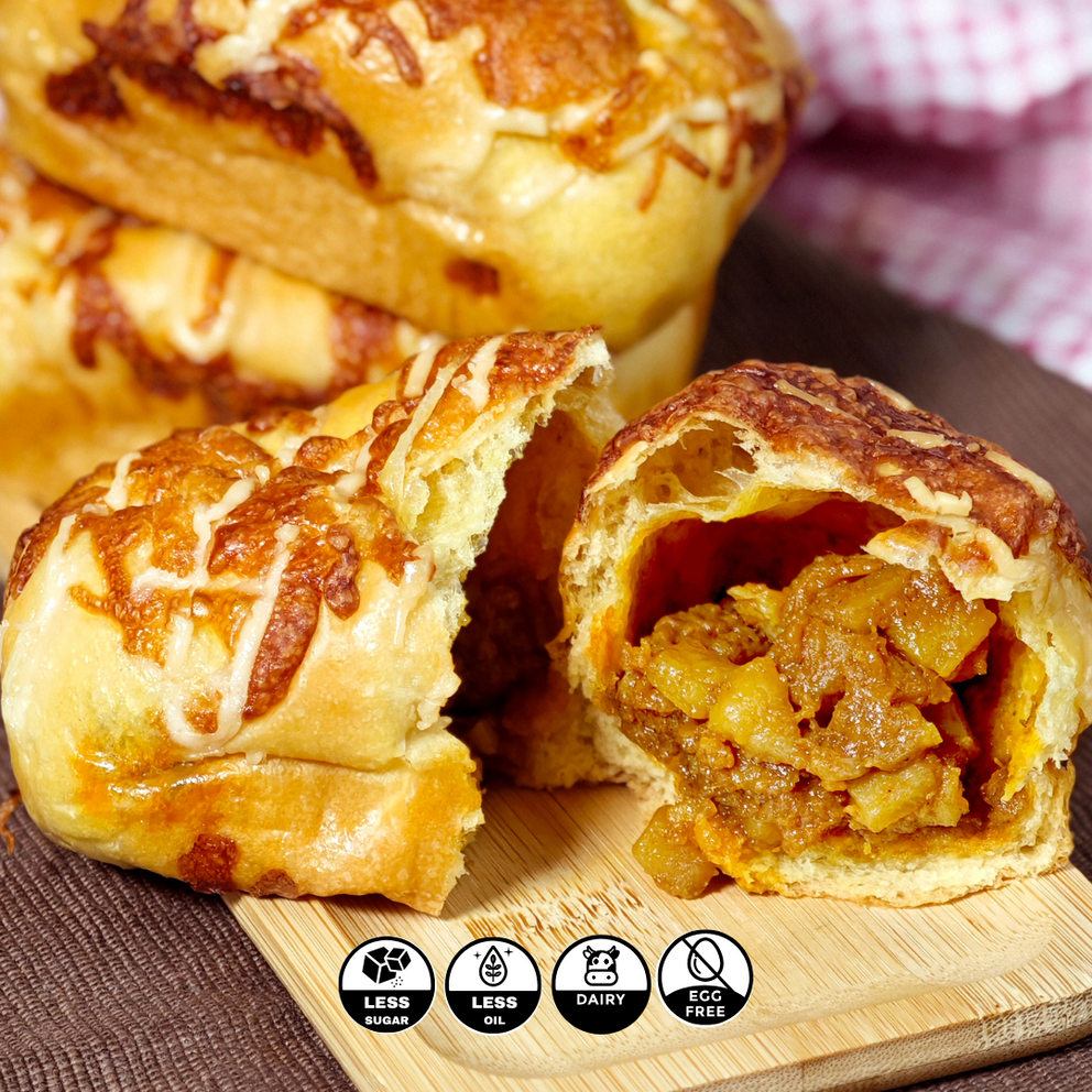 Cheese Curry Potato Sourdough Pillow Bun | Yookybites Fresh Bread ...