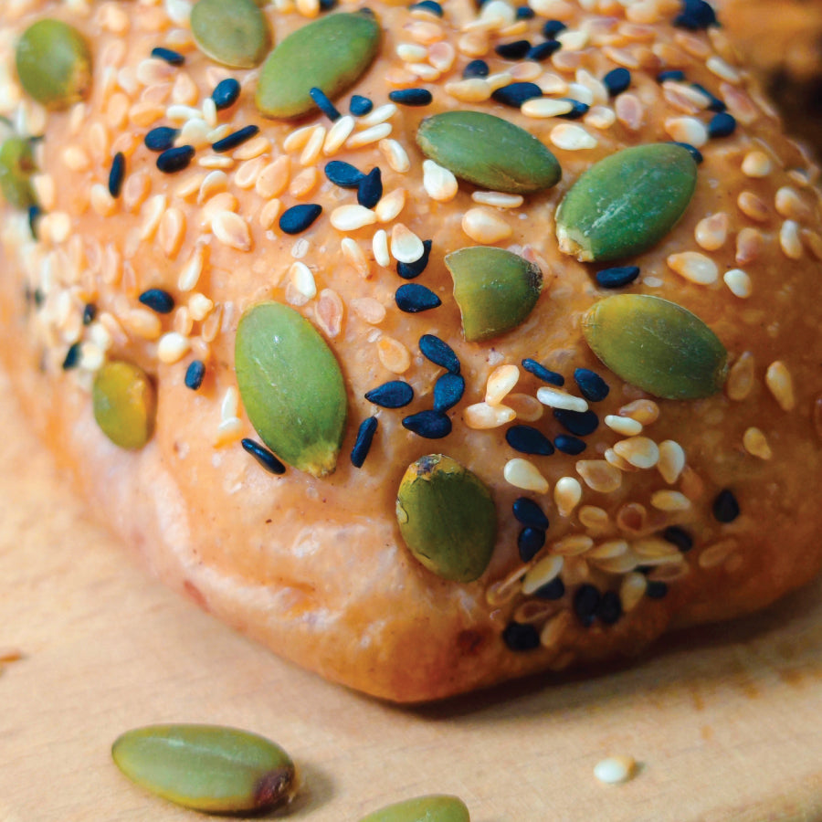 Cranberry Pumpkin Purple Sourdough Pillow Bun | Yookybites Fresh Bread ...