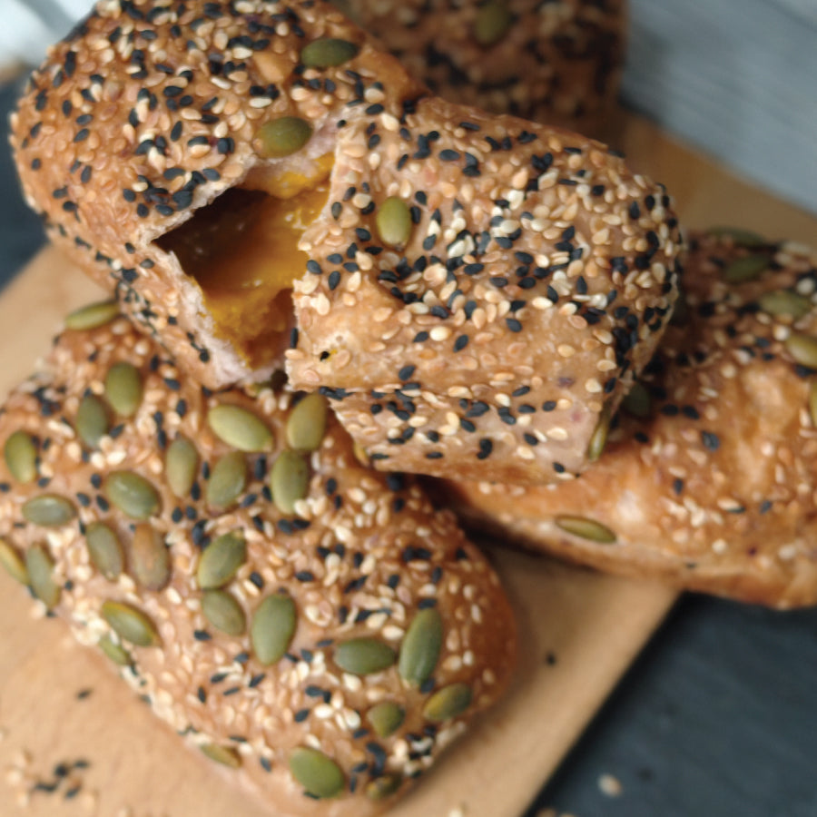 Cranberry Pumpkin Purple Sourdough Pillow Bun | Yookybites Fresh Bread ...