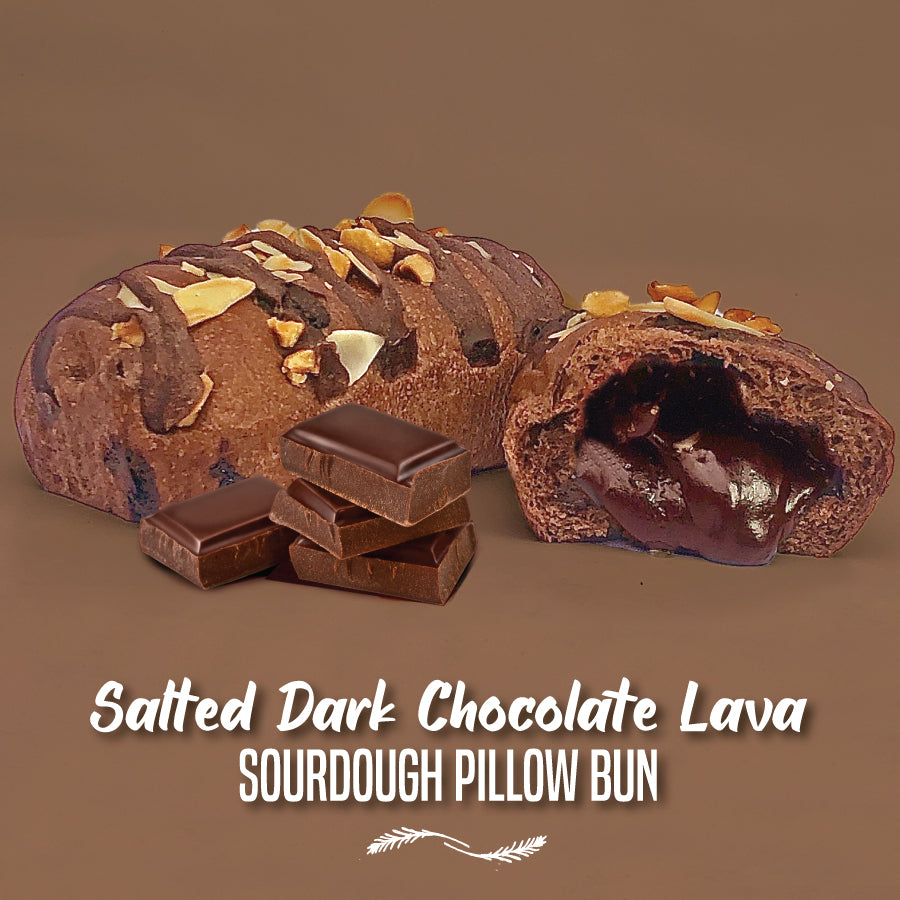 Salted Dark Chocolate Lava Sourdough Pillow Bun | Yookybites Fresh ...